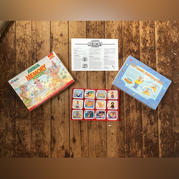 Vintage | Toys | Milton Bradley Arthur Memory Game Vintage 9s Great ...